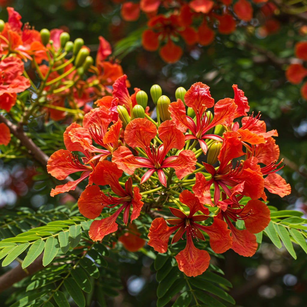 Buy Delonix Regia B6 Royal Poinciana Flamboyant Flame Tree (Gulmohar ...