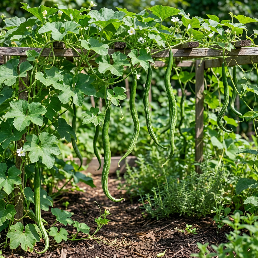 Green Snake Gourd Vegetable Seeds For Your Garden Organic Garden Seeds ...