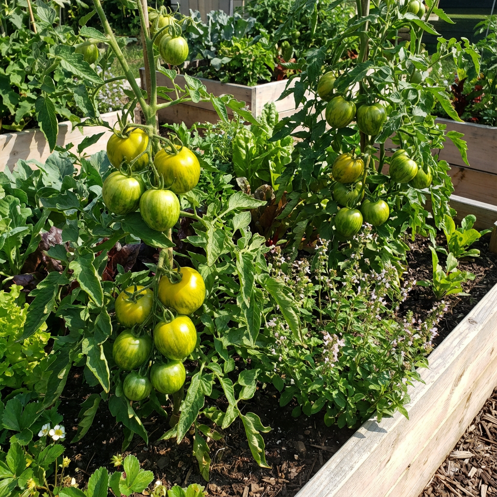 Green Zebra Tomato Seeds – Heirloom, Tart Green Tomatoes For Your ...